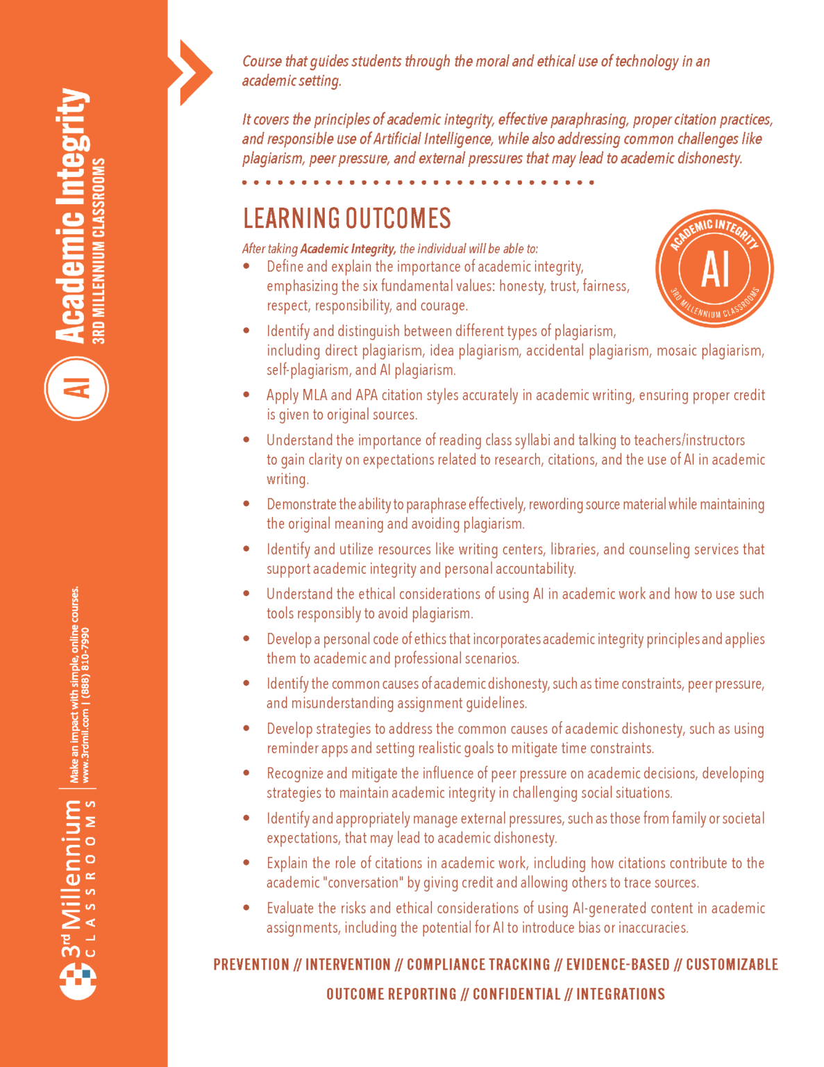 Academic Integrity - 3rdmil